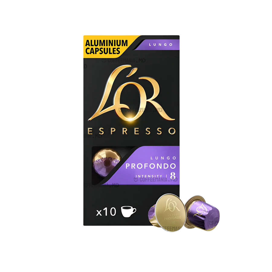 Cafea capsule LOR Lungo Profondo Nr. 8 – 10 buc | Coffeemania, Chișinău ...