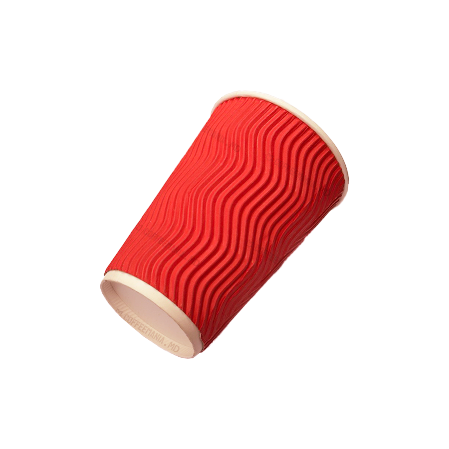 Set pahare Ripple 330ml roșii d80 (20buc) | Coffeemania, Chișinău ...